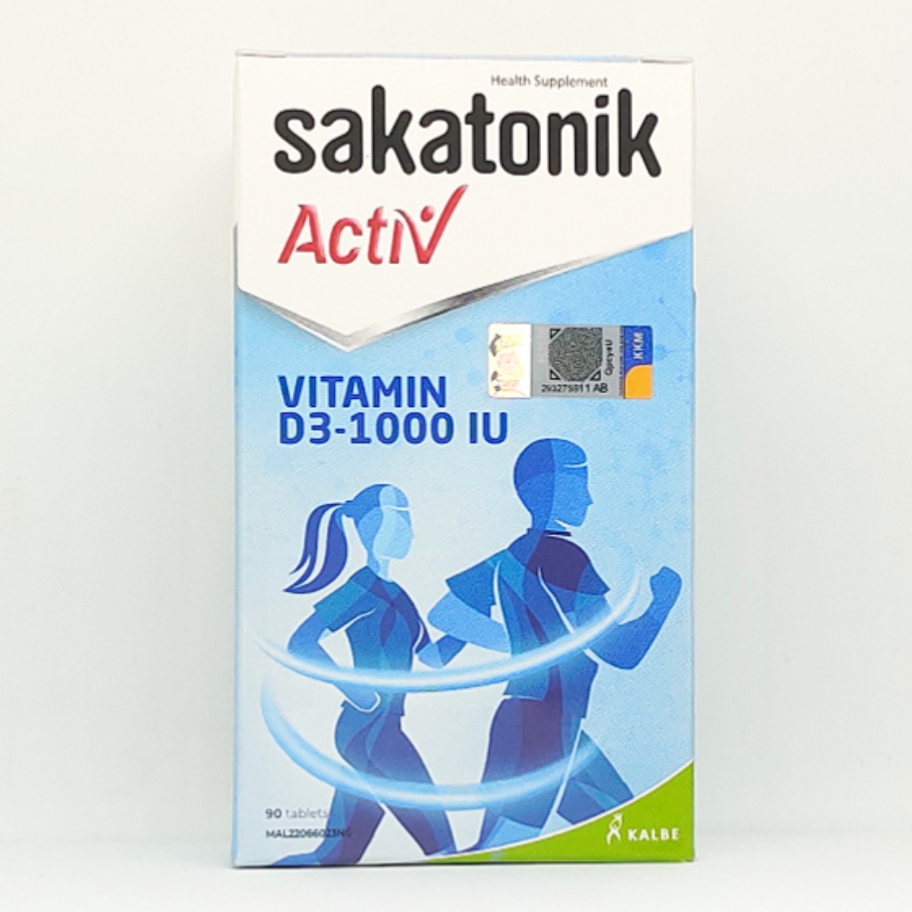 Kalbe Sakatonik Activ Vitamin D3-1000 IU (90 tablets) | Shopee Malaysia