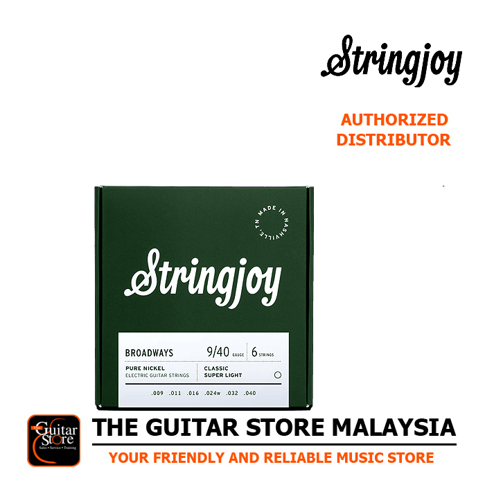 Stringjoy Broadways SJ-BR0940 Pure Nickel Electric Guitar Strings ...