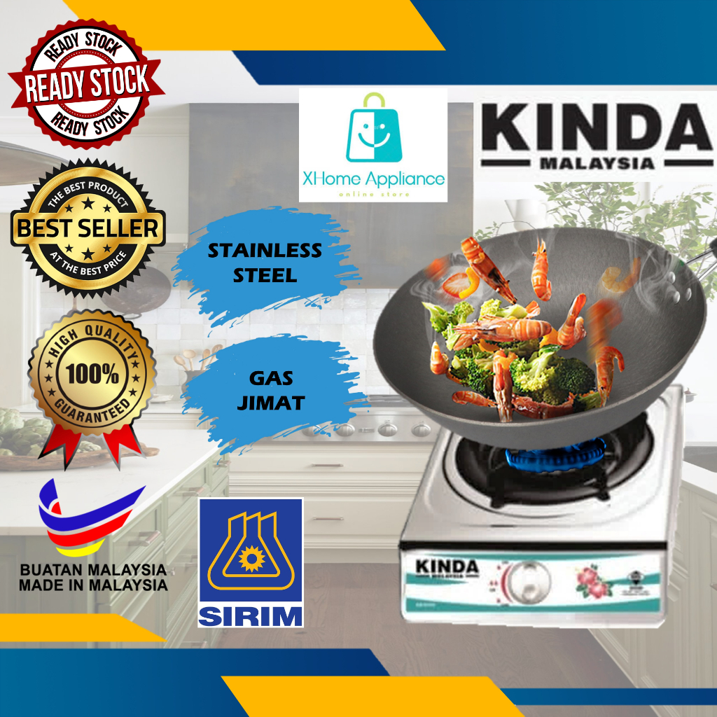 KINDA Dapur Gas Stainless Steel Single Burner Cooker Gas Cooker Stove ...