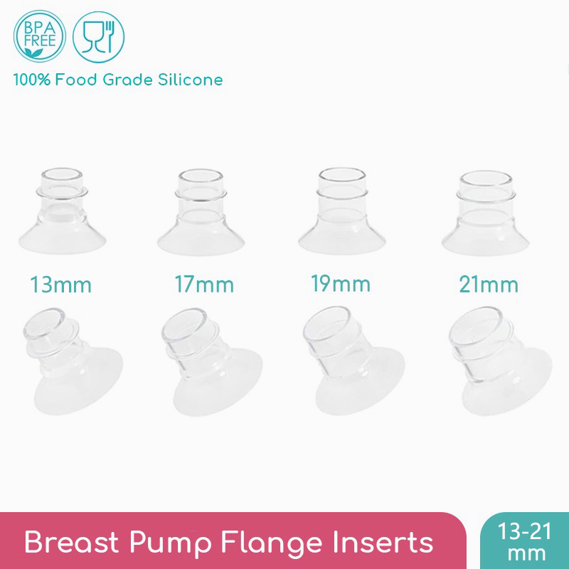【Local Delivery】Clear Silicone Breast pump Flange Insert 13/15/17/19mm ...
