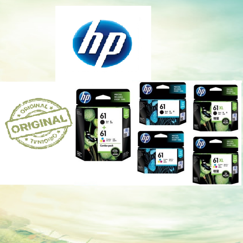 HP 61 BLACK / 61 Tri-color Ink Cartridge (Expired - 2020/2021/2022/2023 ...