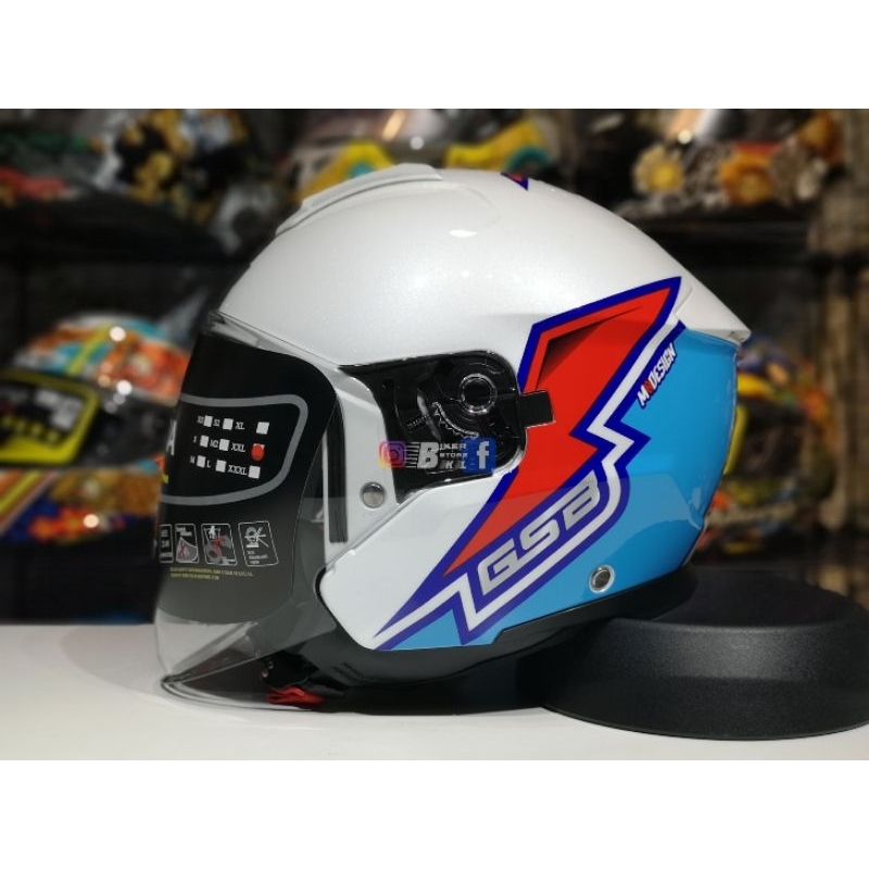 Original GSB G-268 High Voltage Open Face Helmet | Shopee Malaysia