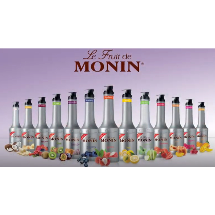 Monin Fruit mix Puree 1L Strawberry/Passionfruit/Yuzu/Mango/Peach ...