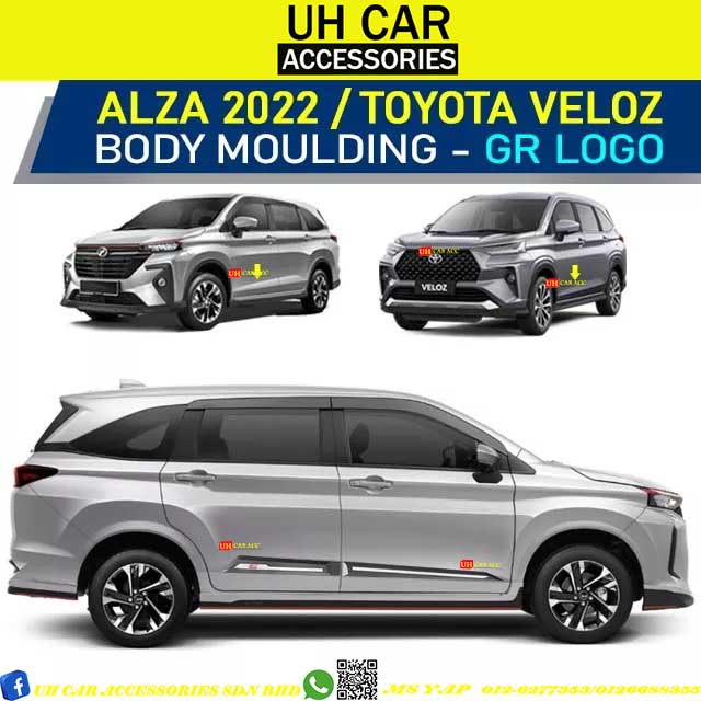 PERODUA ALZA 2022 TOYOTA VELOZ SIDE DOOR MOULDING LINING GARNISH TRIM ...