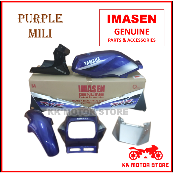(100% IMASEN !!!) COVER SET RXZ IMASEN PURPLE MILI / PURPLE SILVER MILI ...