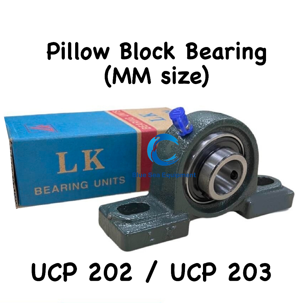 UCP MM Size LK Pillow Block Bearing Cast Iron UCP202 UCP203 | Shopee Malaysia