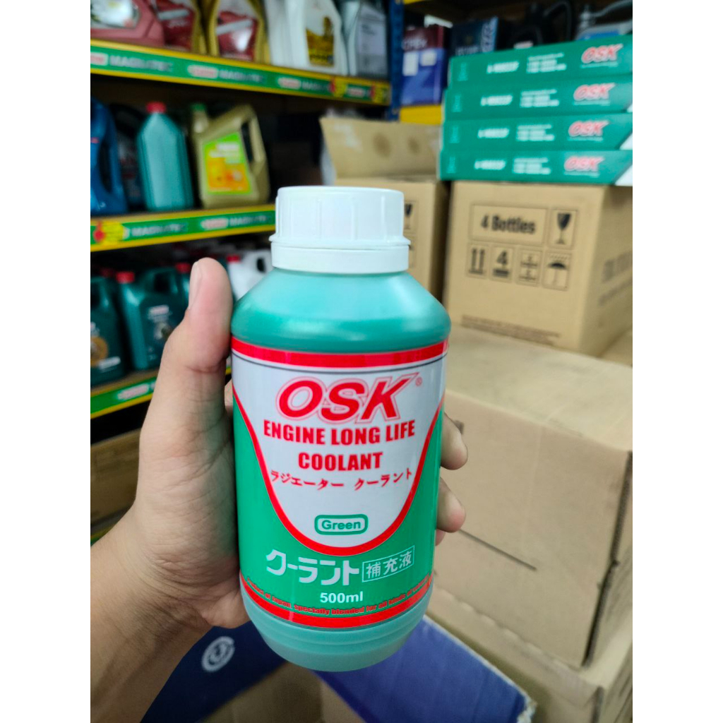 Genuine OSK Premix Engine Radiator Long Life Coolant Anti-Freeze 500mL Green Campuran Proton ...