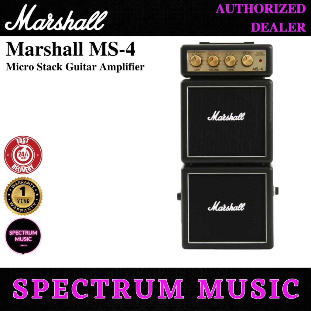Marshall MS-4 Micro Stack Guitar Amplifier | Shopee Malaysia