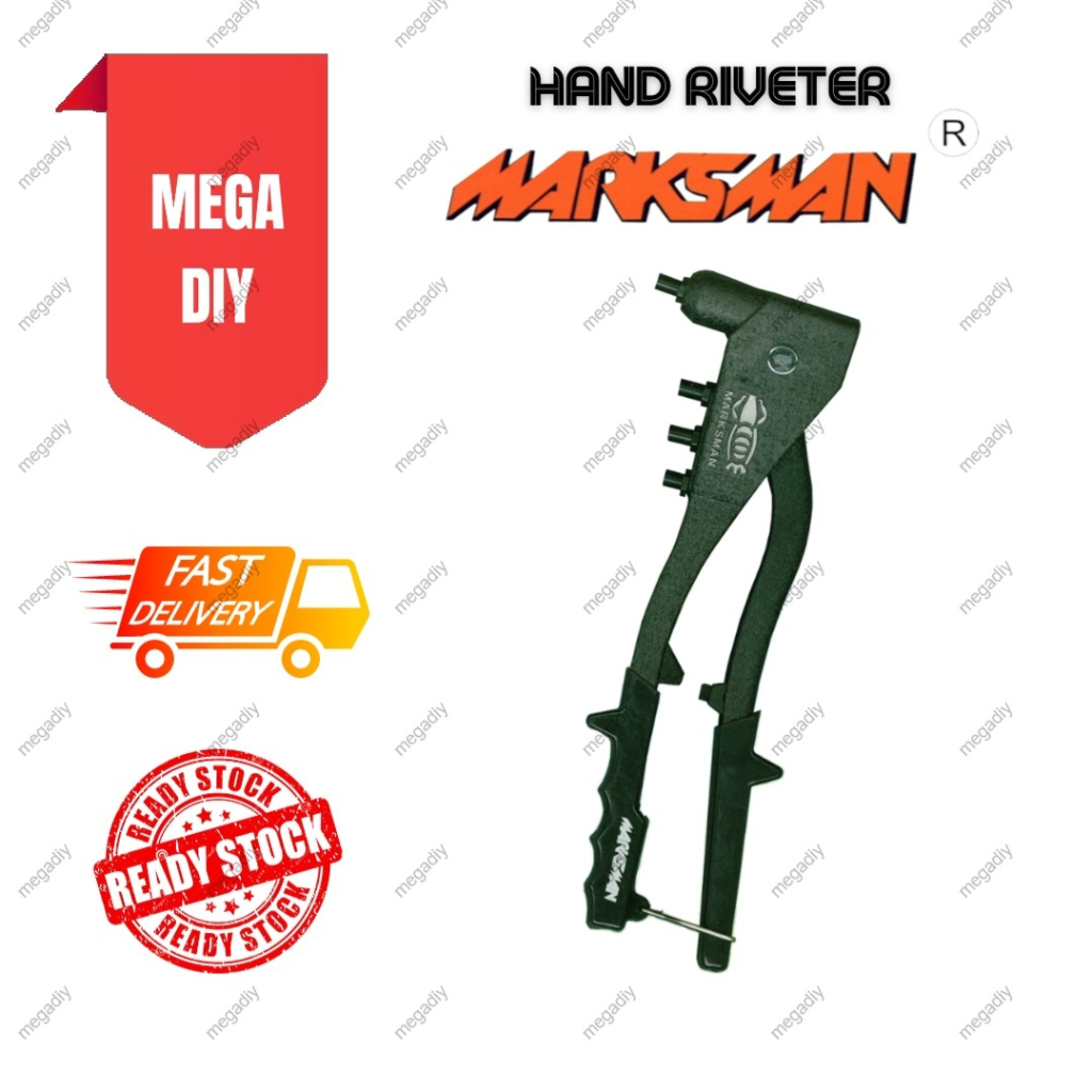 Marksman 10.5" Heavy Duty Lobster Hand Riveter / Blind Rivet Gun ...
