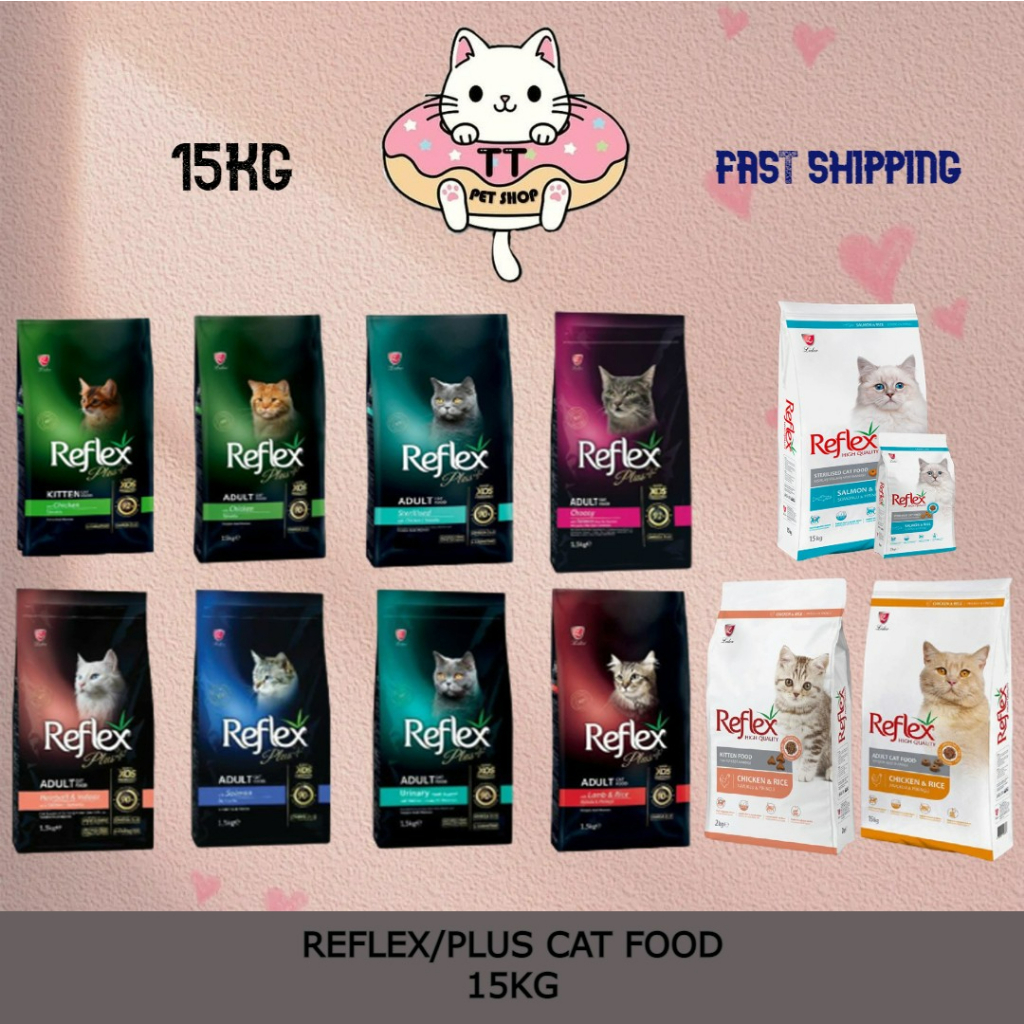 Reflex Plus / REFLEX WHITE Premium Cat Dry Food -15kg (original pack ...