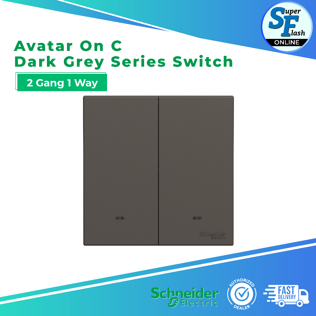 Schneider Electric Avatar On C Full Series Switch With Fluorescent ...