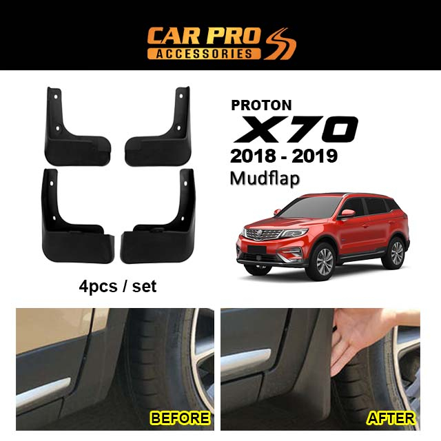 Proton X70 2018 - 2019 OEM Front Rear Mudflap WHEEL Mudguard Fender ...