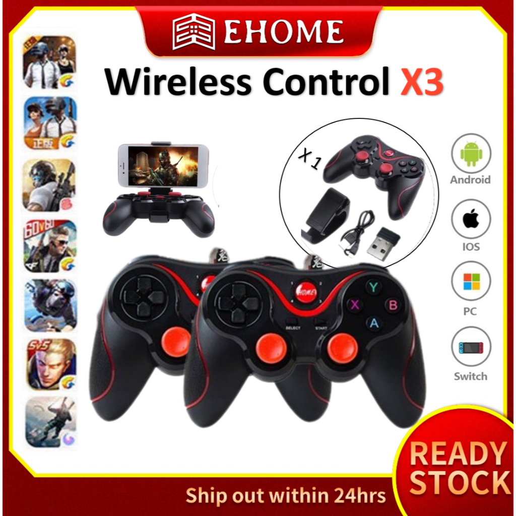 Terios X3 Bluetooth-compatible Joystick Wireless Gamepad Controller for ...