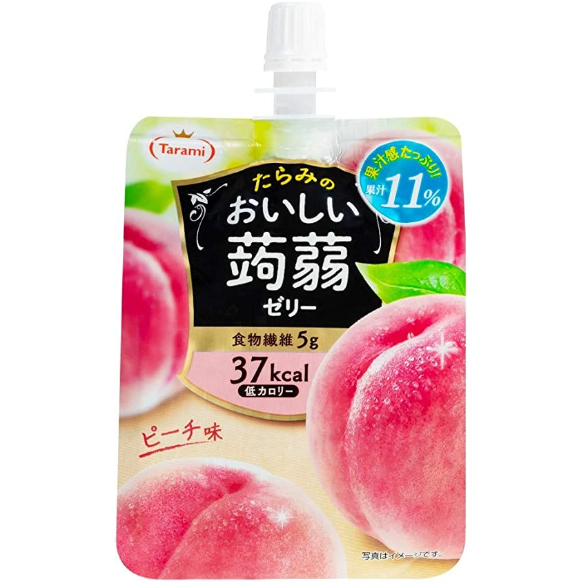 TARAMI Oishii Konnyaku Jelly Peach Flavor Jelly Drink 150g x 6 pcs Direct from Japan | Shopee ...