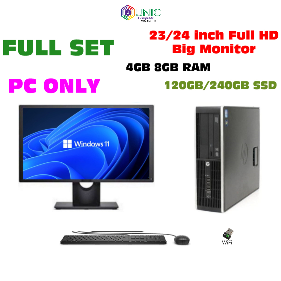 PC Set HP i3 /i5 /i7 with mix model Monitor [ Refurbished ] | Shopee ...