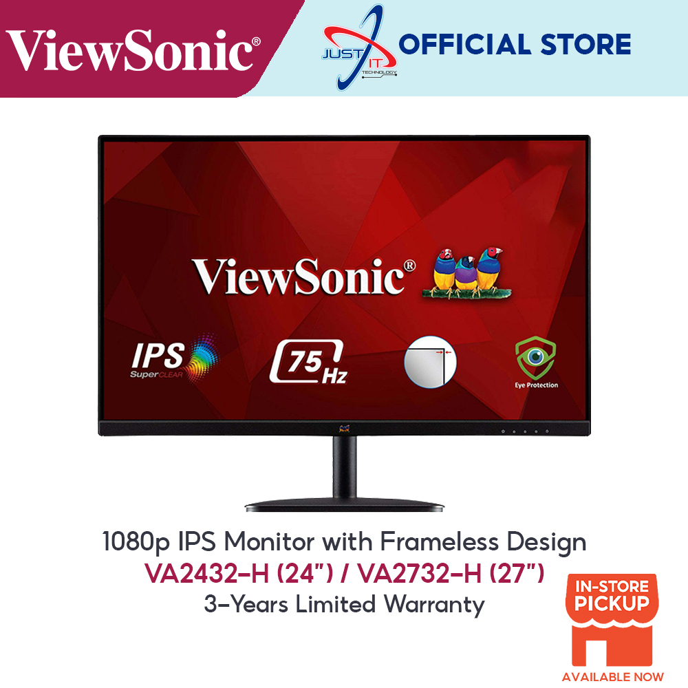 VIEWSONIC VA2432-H (23.8"@100Hz) / VA2732-H (27"@75Hz) IPS FHD Monitor ...
