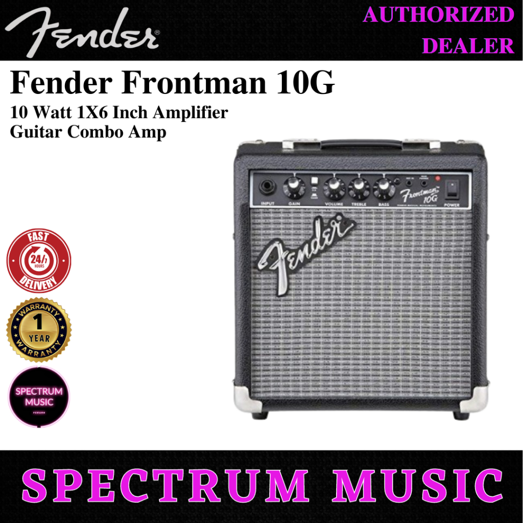 Fender Frontman 10G 10 Watt 1X6 Inch Amplifier Guitar Combo Amp ...