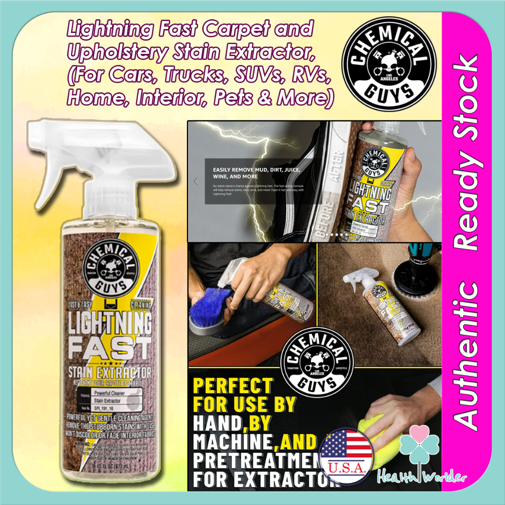 Chemical Guys Lightning Fast Carpet and Upholstery Stain Extractor Cars ...