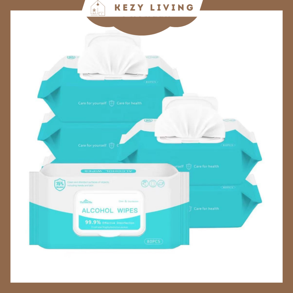 75% Alcohol Wipes Home Living Disinfect Medical Wipes Wet Tissue Easy ...