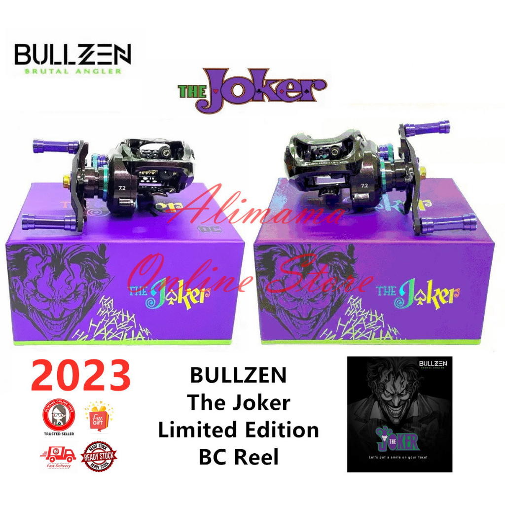 NEW 2023 BULLZEN The Joker Limited Edition Baitcast Fishing Reel BC ...