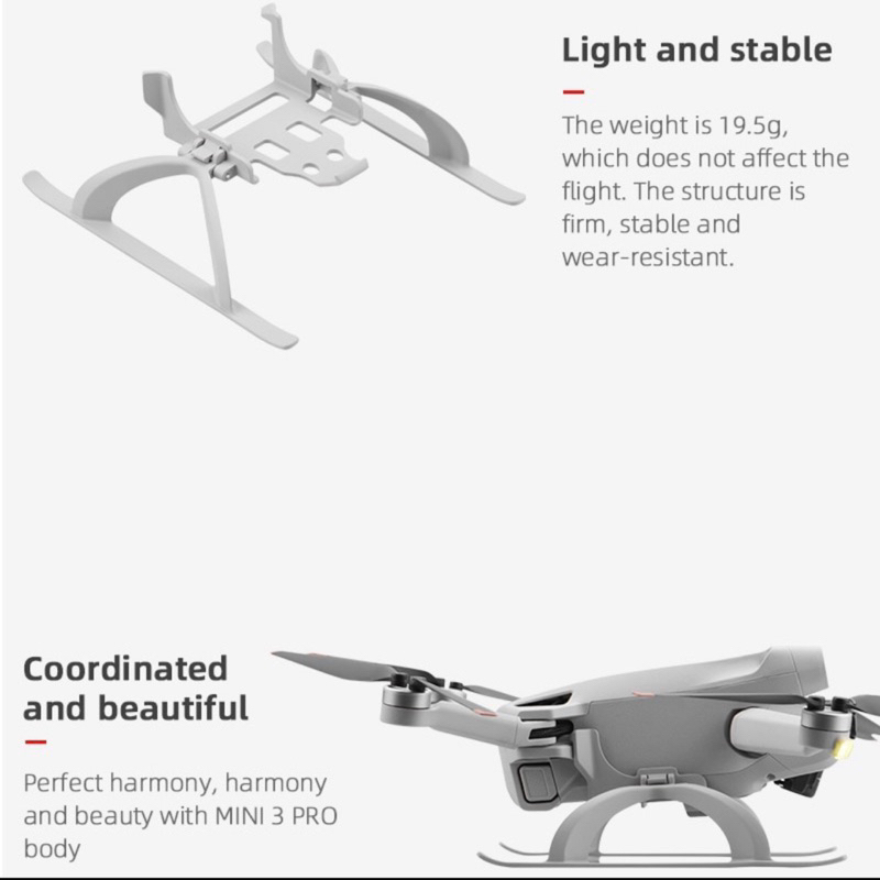 Folding Landing Gear for DJI Mini 3 / Mini 3 Pro | Shopee Malaysia