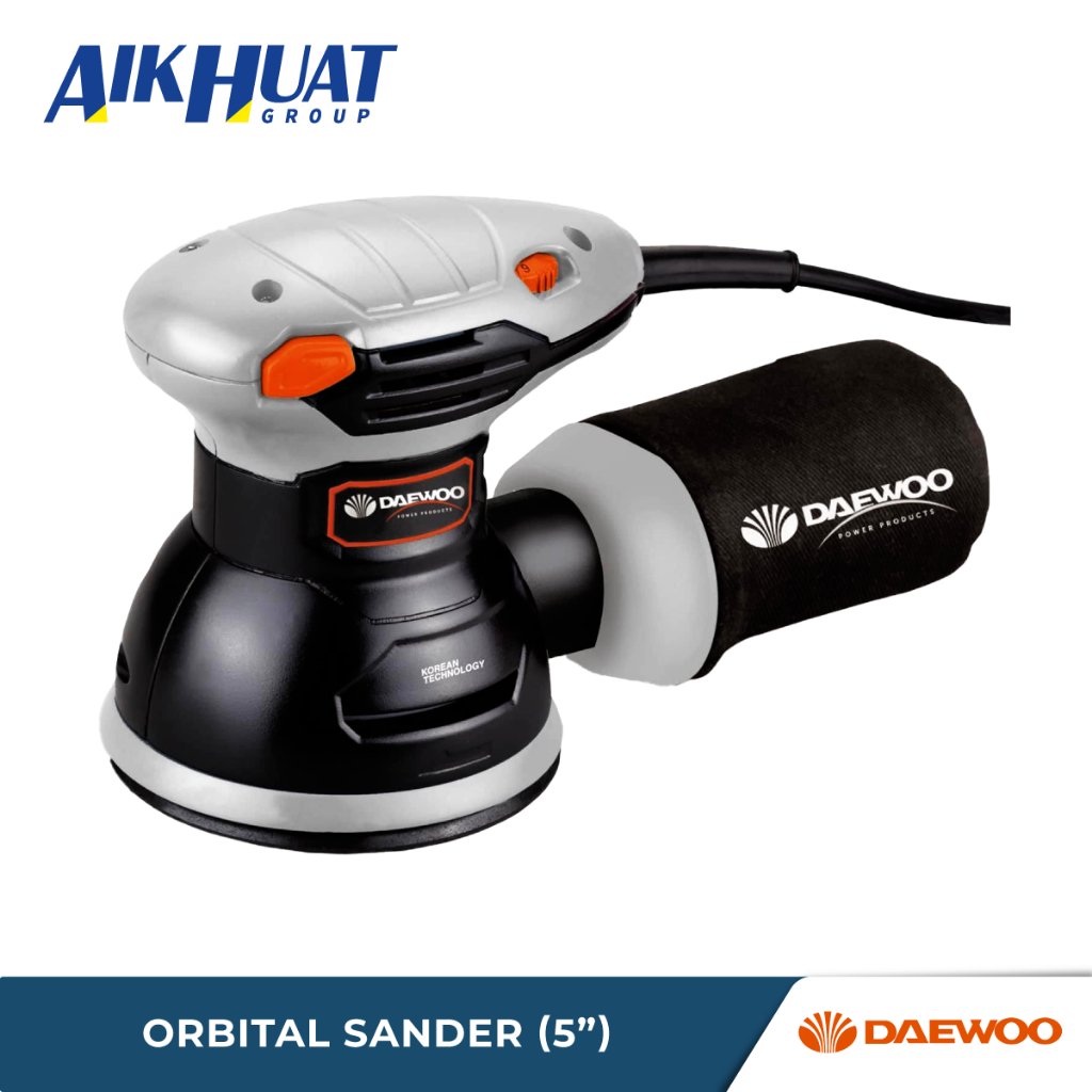 Daewoo Orbital Sander (300w/ 5") DAOS300 Heavy Duty Industrial Use ...