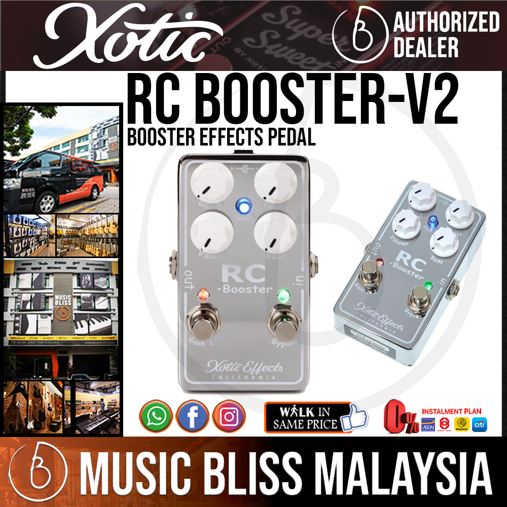 Xotic RC Booster-V2 Booster Effects Pedal (RCB-V2) | Shopee Malaysia