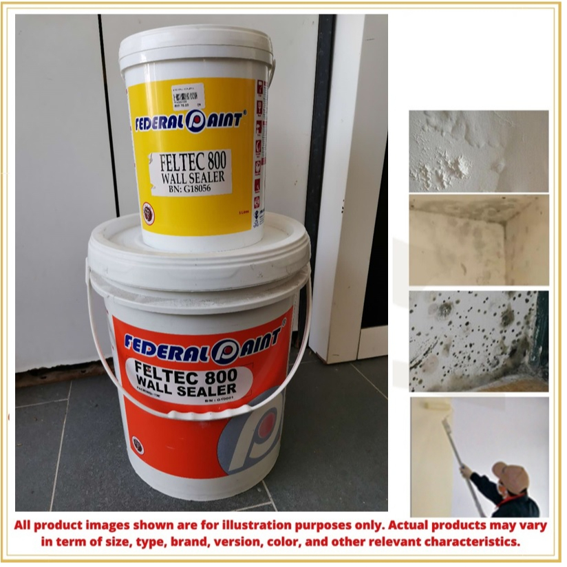 FEDERAL Feltec 800 Wall Sealer Interior / Exterior Primer Paint 5Litre ...