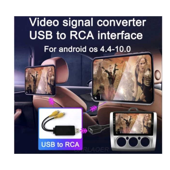 Android Player Video Output With Usb And Rca Adapter For Rear Monitor ...