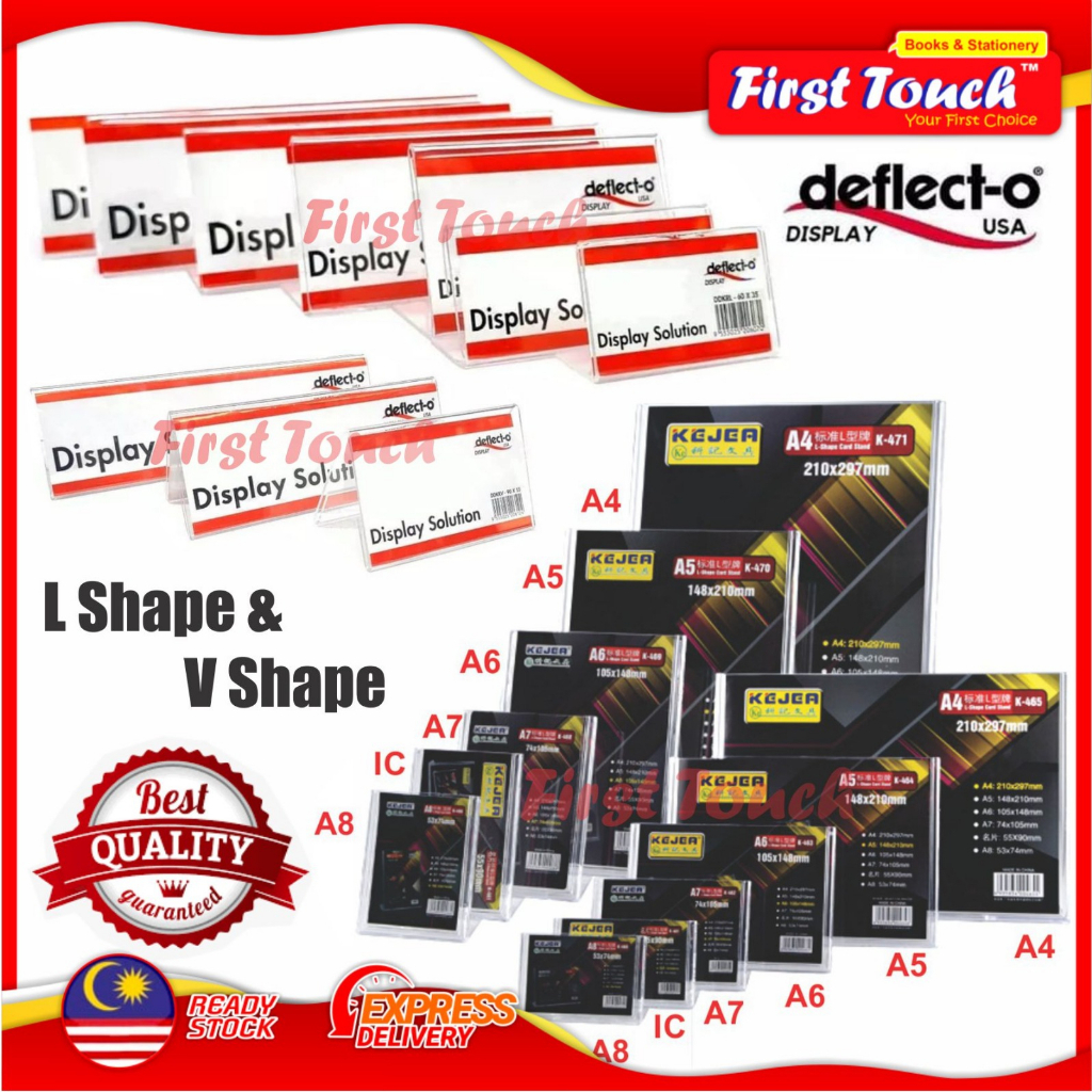 Acrylic Stand V Shape L Shape Display Stand Meeting Stand Price Display ...