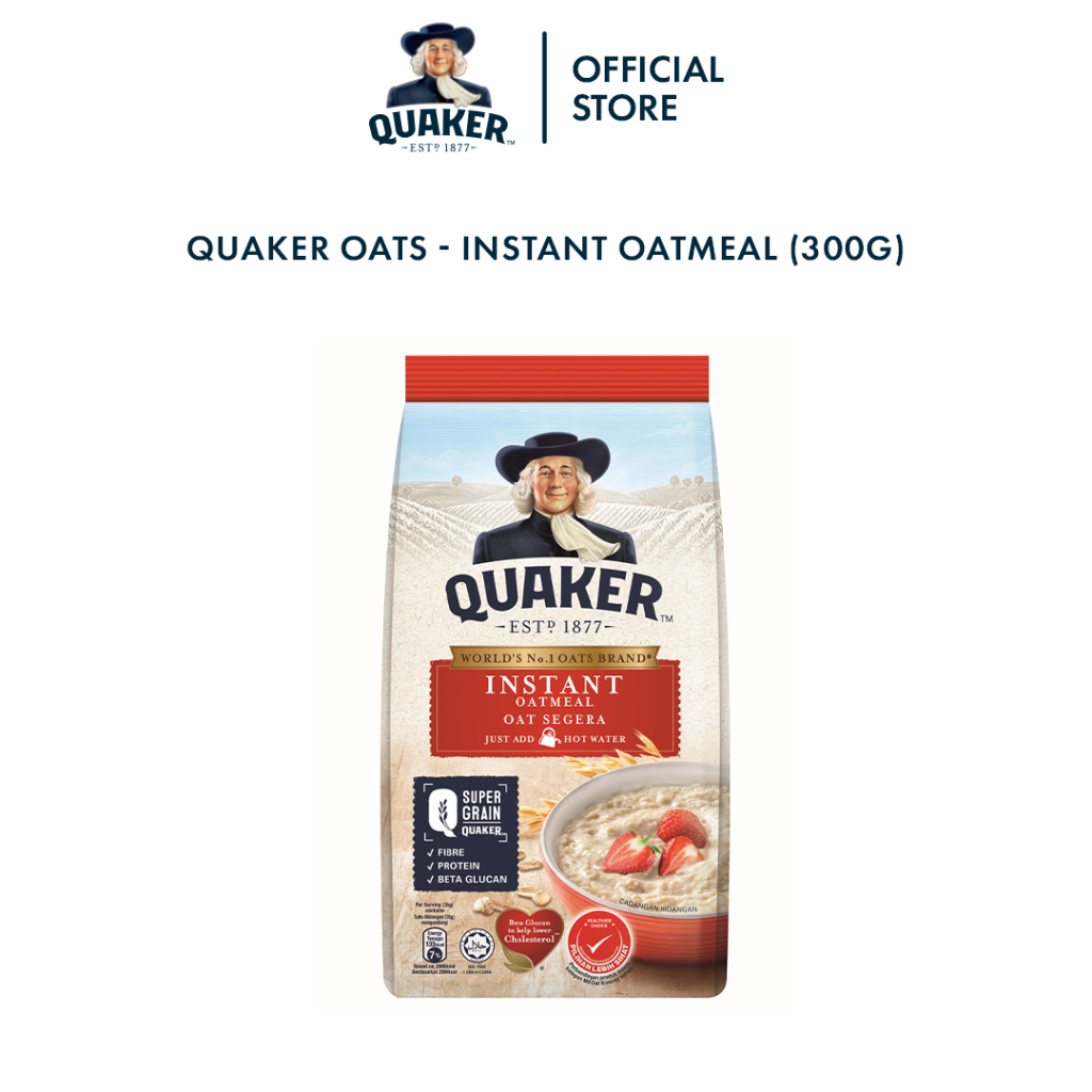 Quaker Oats - Instant Oatmeal (300g) | Shopee Malaysia