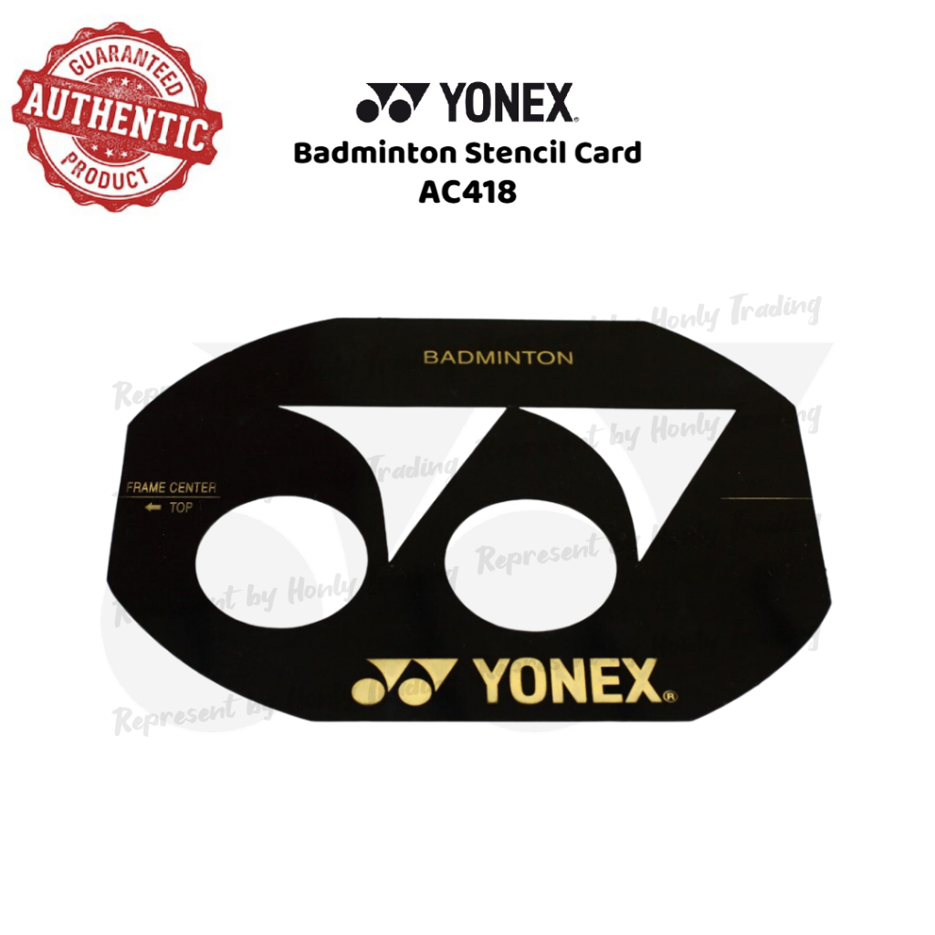 YONEX Badminton Stencil Card AC418 ~100% Authentic [Card Only] - Yonex Logo | Shopee Malaysia