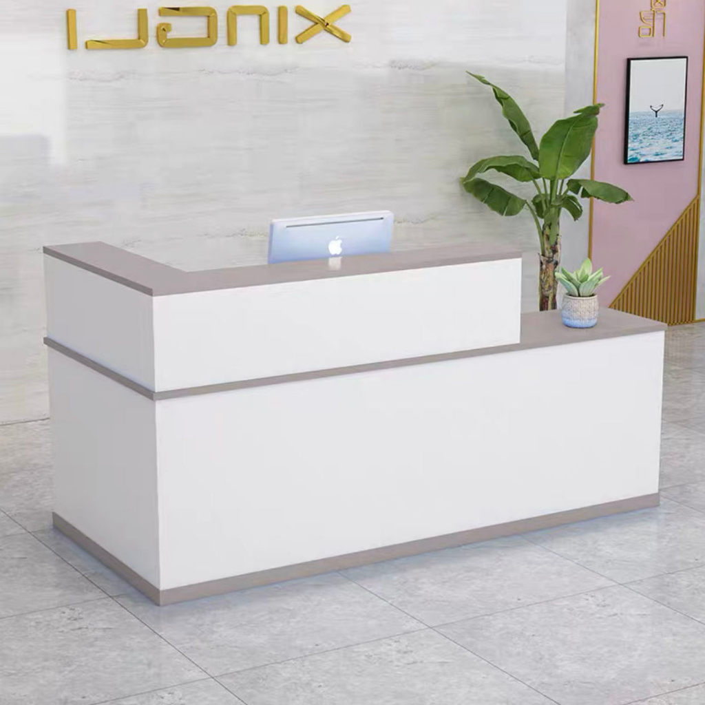 Modern Simple Front Desk Reception Counter Cashier Counter L Shape ...