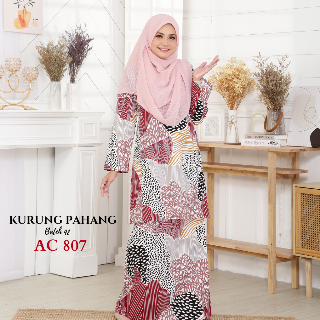 KURUNG PAHANG (BERPESAK DAN KAIN SUSUN TEPI) | Shopee Malaysia