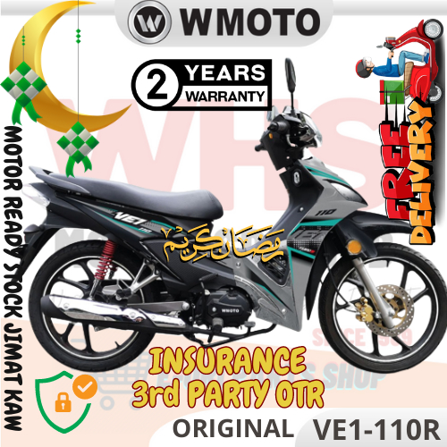 Wmoto VE1-110R - (UNREGISTER) - Disc Brake - Moped 110cc | Shopee Malaysia