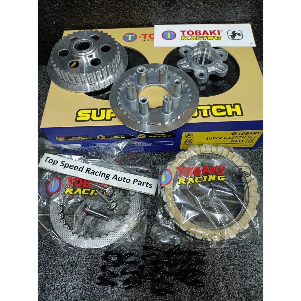 WAVE125 AUTO TOBAKI RACING SUPER HYPER CLUTCH FULL SET KEVLAR IRON PLATE | Shopee Malaysia