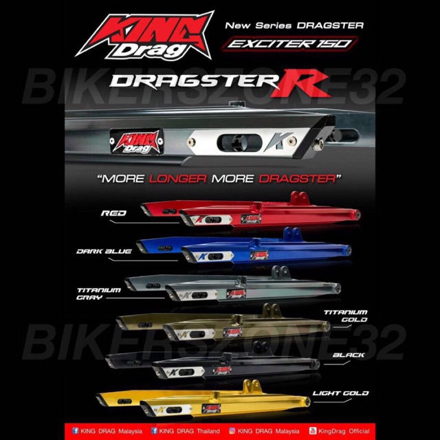 100% ORIGINAL KING DRAG SWING ARM DRAGSTER R Y15 Y16 Y15ZR Y16 EXCITER ...