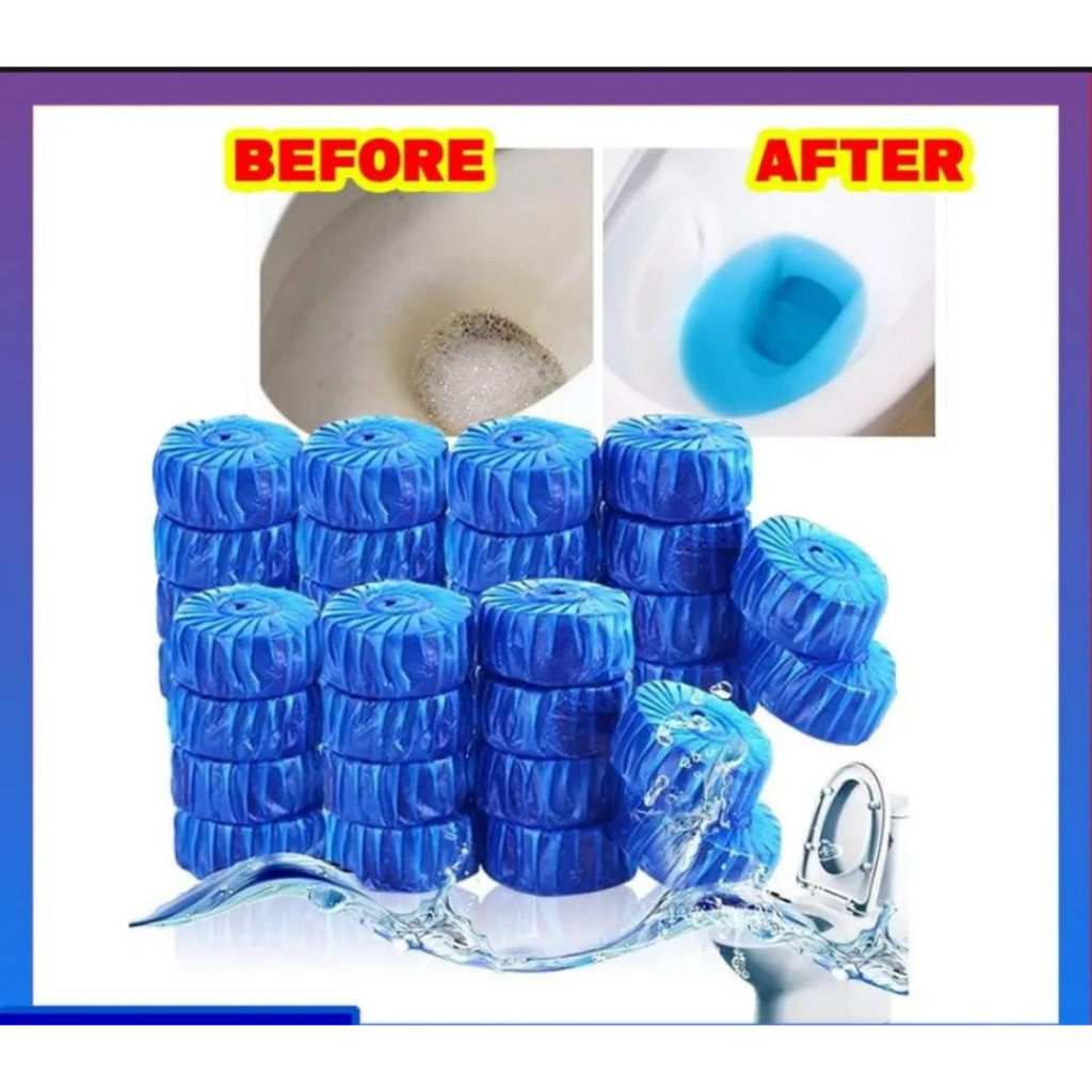 GRENLIFE⭐ Toilet Bowl Cleaner Blue Bubble Flush Bathroom Clean ...