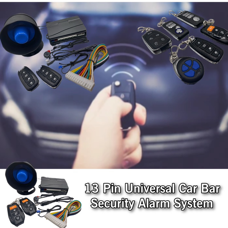 13 Pin Car Security Alarm System waja/wira/kancil/kelisa/kenari/saga ...