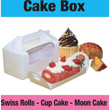 100PCS"Swiss Roll Box / Cake Box / Cupcake Box / Mooncake Box / Cheese ...