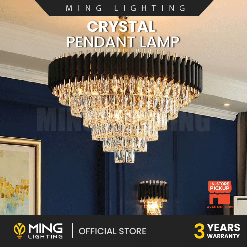 Crystal Pendant Lamp Chandelier 14800 Modern Ceiling Lighting LED E14 ...
