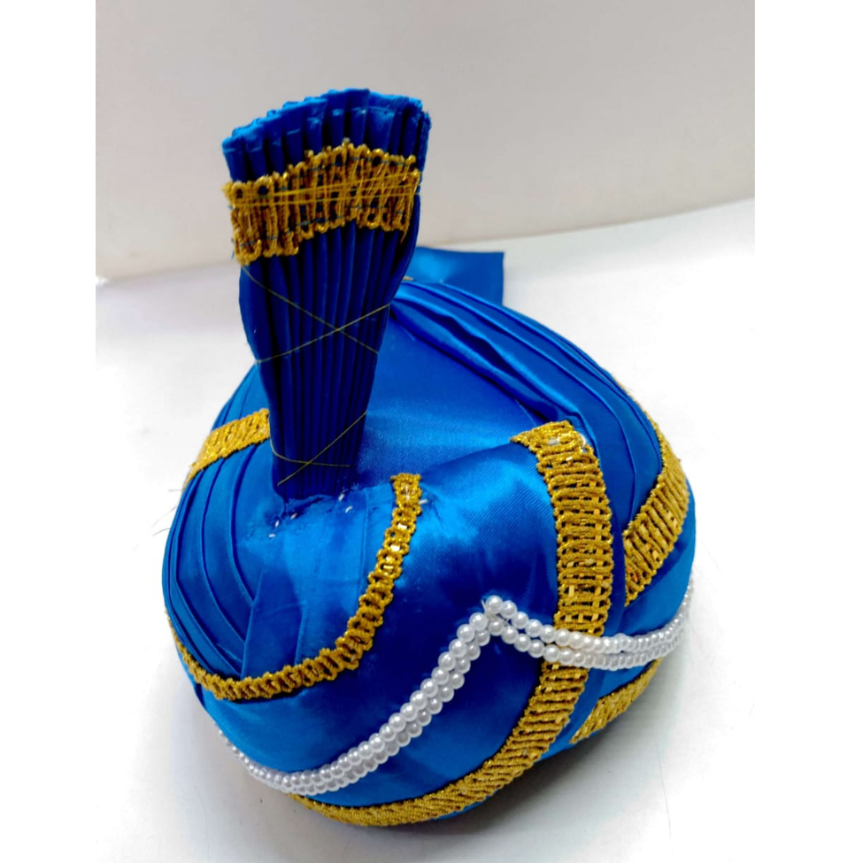 Thalapa / Embellished Art Silk Turban ( Big size Swamy / Wedding ...