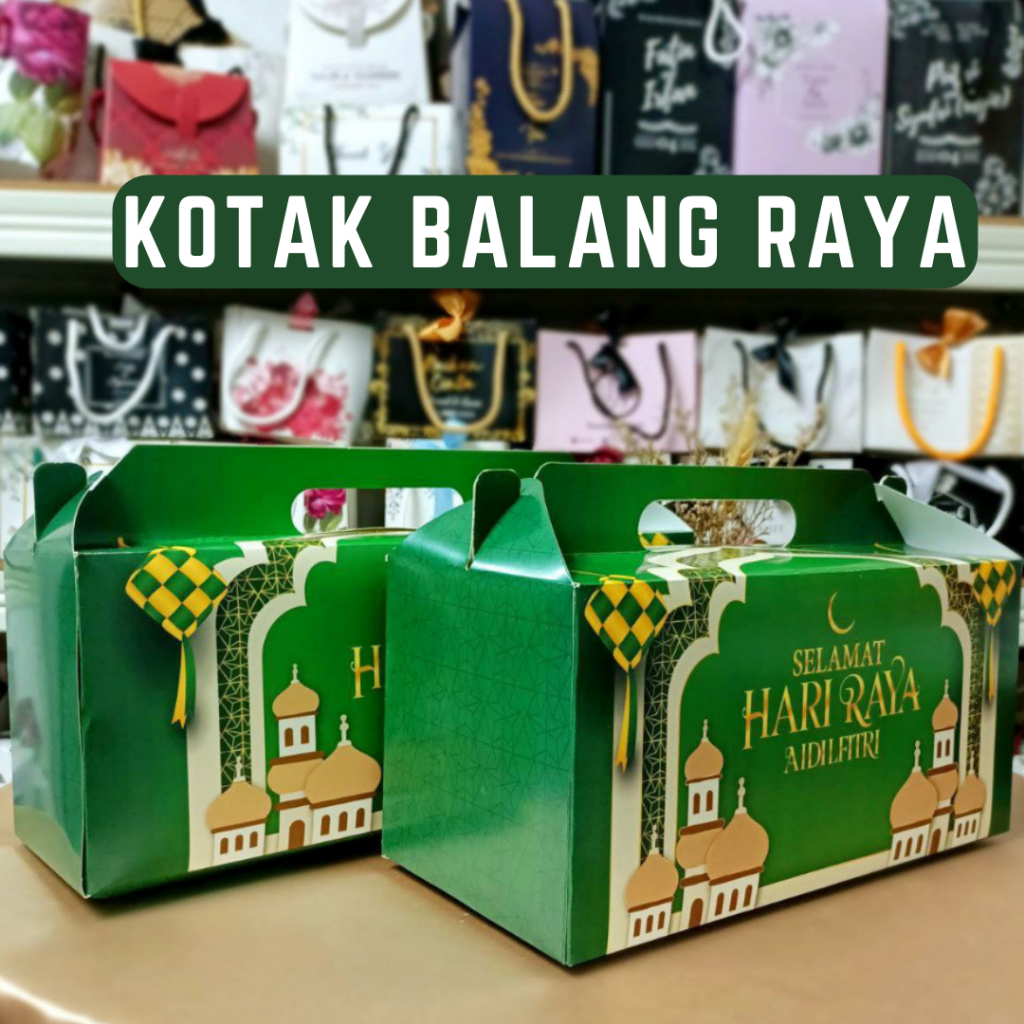1PCS KOTAK BALANG RAYA/RAYA GIFT BOX/KOTAK BALANG KUIH RAYA/RAYA 2023 ...