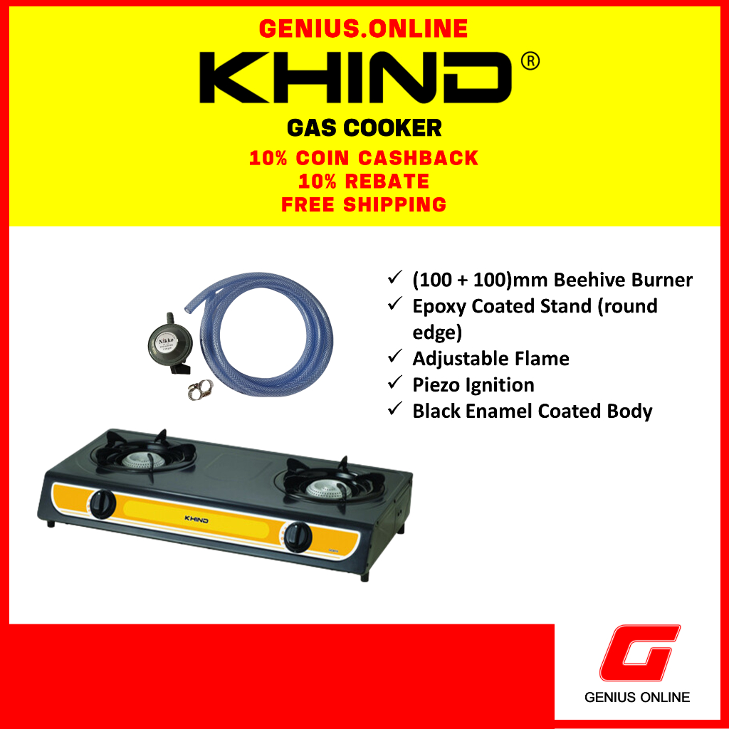 KHIND Gas Cooker GC6010 | Shopee Malaysia