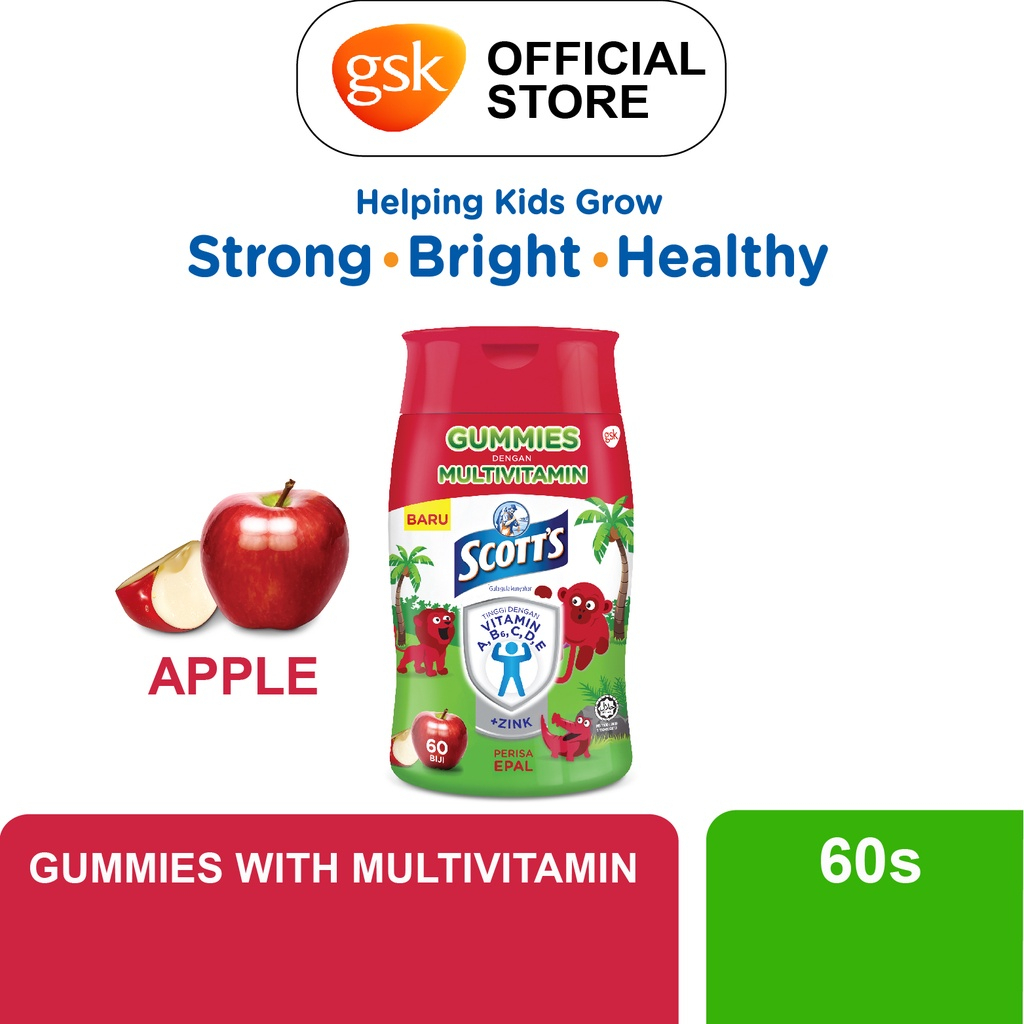 Scott's Gummies with Multivitamin - 2 Flavours (1 x 60's) | Shopee Malaysia