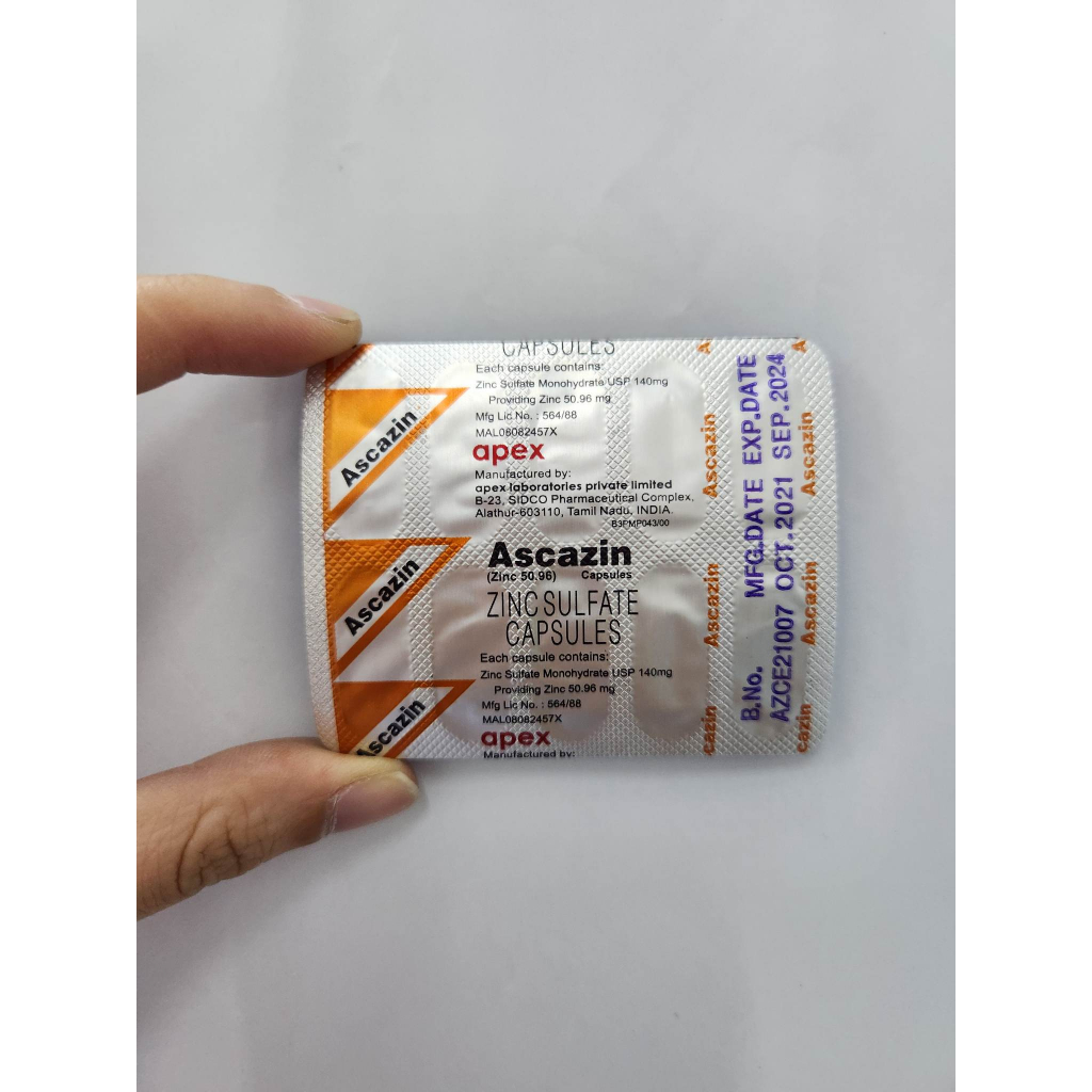 Apex Ascazin Zinc Sulphate Capsules 10's/STP | Shopee Malaysia