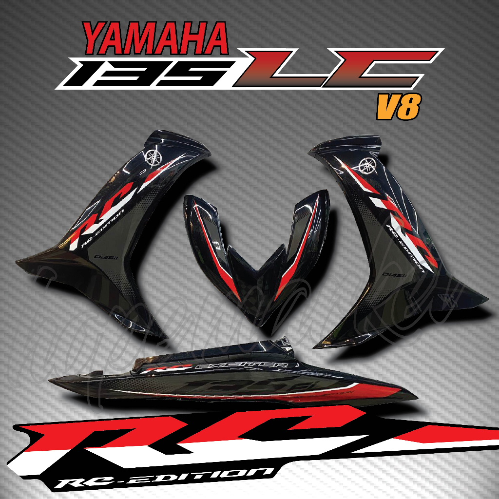 STRIPE MOTOR YAMAHA LC135 V8 RC EDITION CUSTOM STICKER BODY ( READY ...
