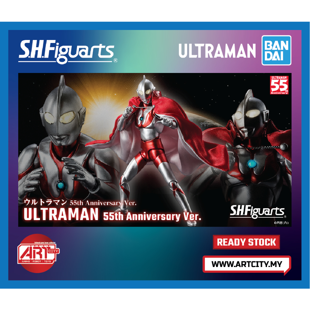(READY STOCK) Bandai S.H.Figuarts - SHF Ultraman 55th Anniversary Ver ...