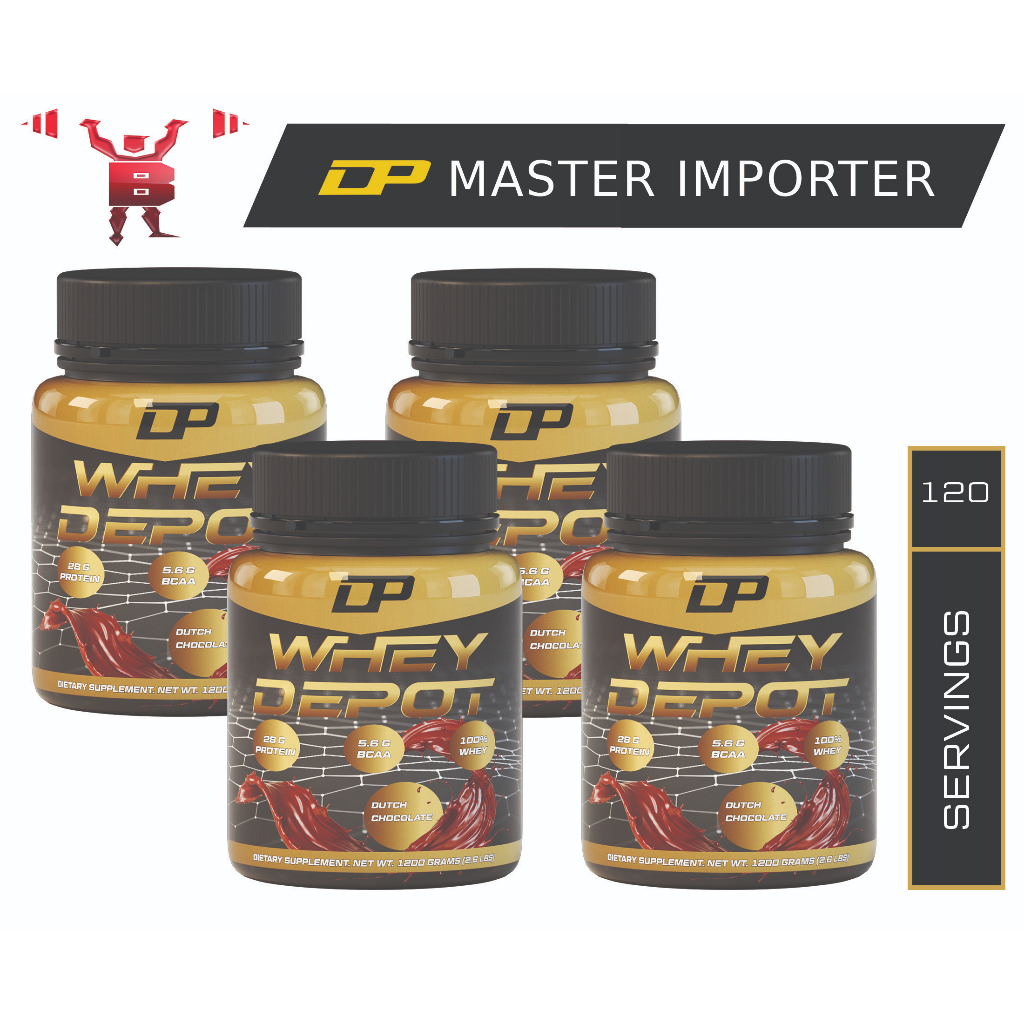Whey Protein DP WHEY DEPOT 10LBS ( 4 TUBS x 2.6LBS) WITH FREE GIFT ...