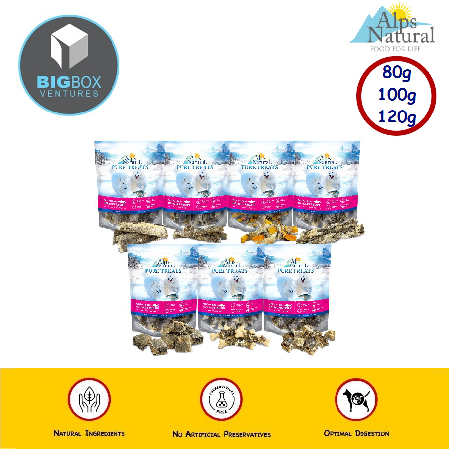 Alps Natural Pure Treats Snacks COD flavor Dog (80G/120G) - Adult / Puppy | Shopee Malaysia